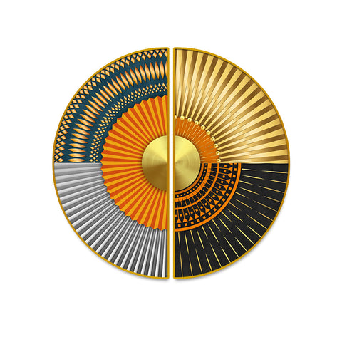 Abstract Geometric Semi Circle Wall Art and Canvas Paintings – Decors ...