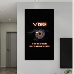 Modern Vision Quote Canvas Art-The Art of Seeing What is Invisible Mot ...