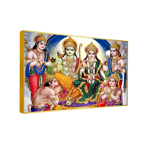 Wonderful Shri Ram Darbar Canvas Printed Wall Art & Paintings – Decors ...