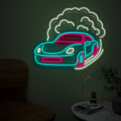 Racing car Neon LED Light – Decors Mantra